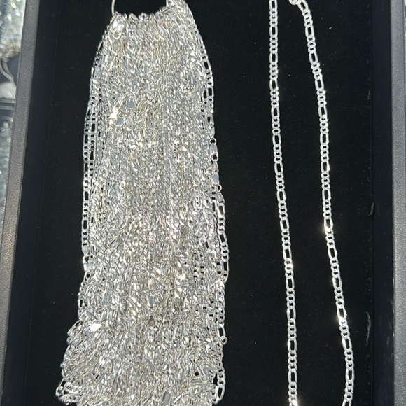 Jewelry | Figaro Chain 12 Sizes 1826 For Men Women And Kids Plain And ...